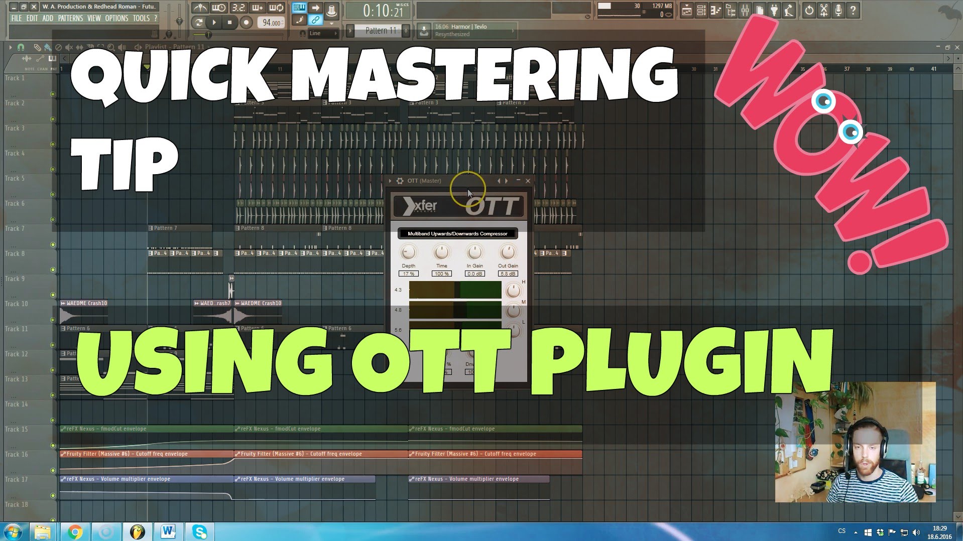 Quick Mastering Tip / Using OTT Compressor | W. A. Production